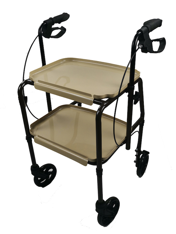 2 shelf trolley with brakes | Integrity Mobility Solutions