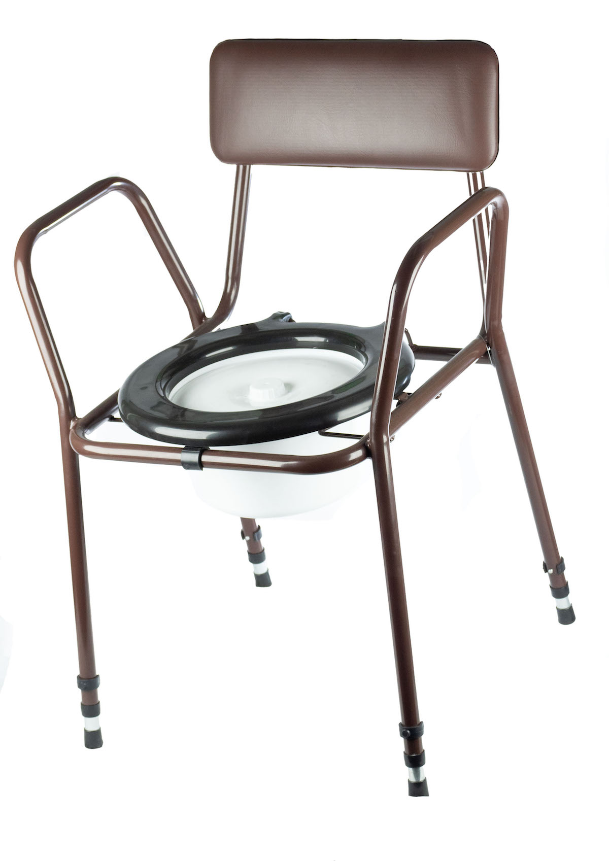 Brown stacking commode 90096 | Integrity Mobility Solutions