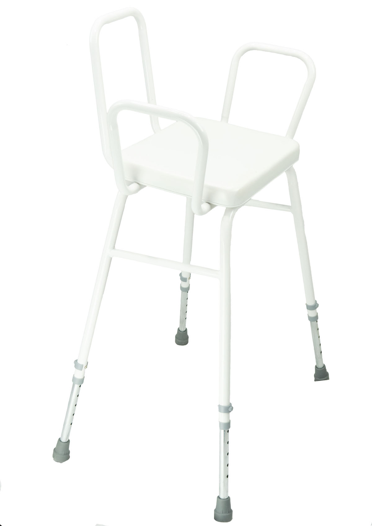 Perching stool HF Seat, Steel loop back, steel loop arms | Integrity ...